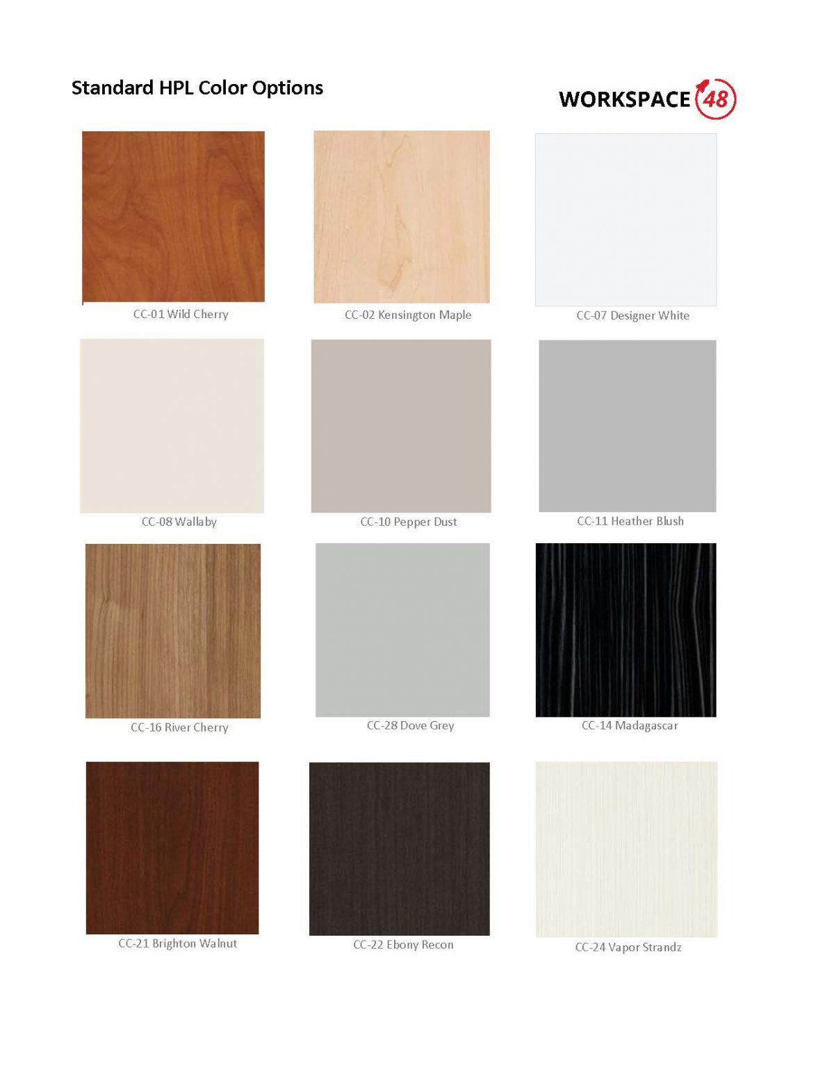 Pricelists & Literature - Workspace48.com